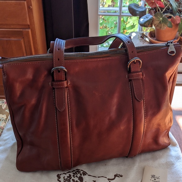 IL Bisonte | Bags | Leather Laptop Bag | Poshmark
